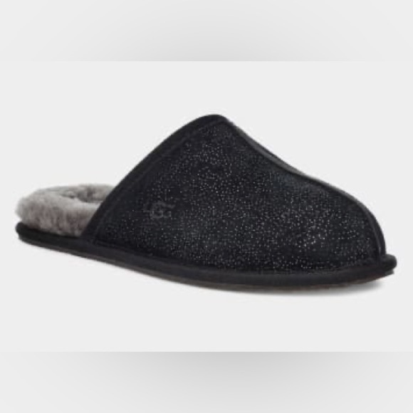 UGG | Shoes | Ugg Pearle Milky Way Slippers Glitter Plush Wool Lined ...
